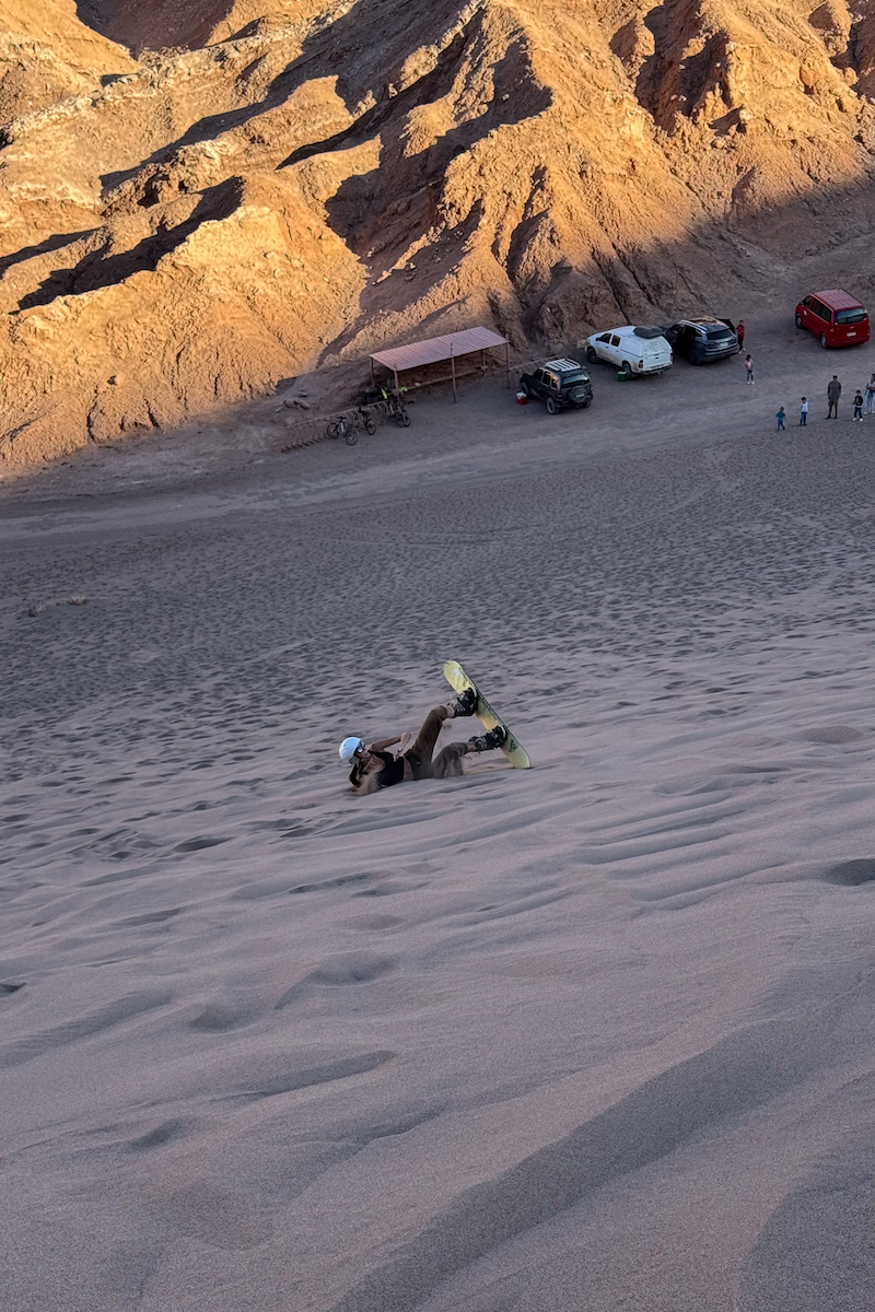 Sandboarding in Chile at Valle de la Muerte (Death Valley) • Jetset Jansen