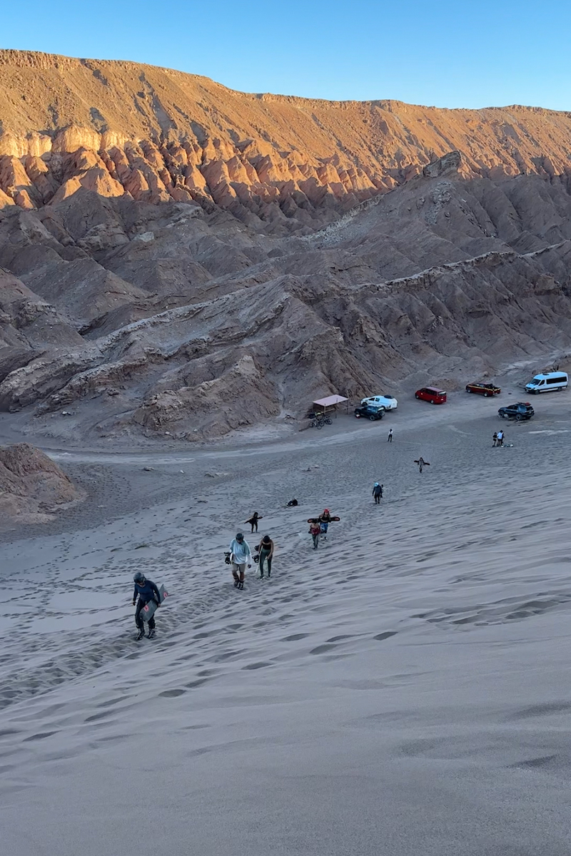 Sandboarding in Chile at Valle de la Muerte (Death Valley) • Jetset Jansen