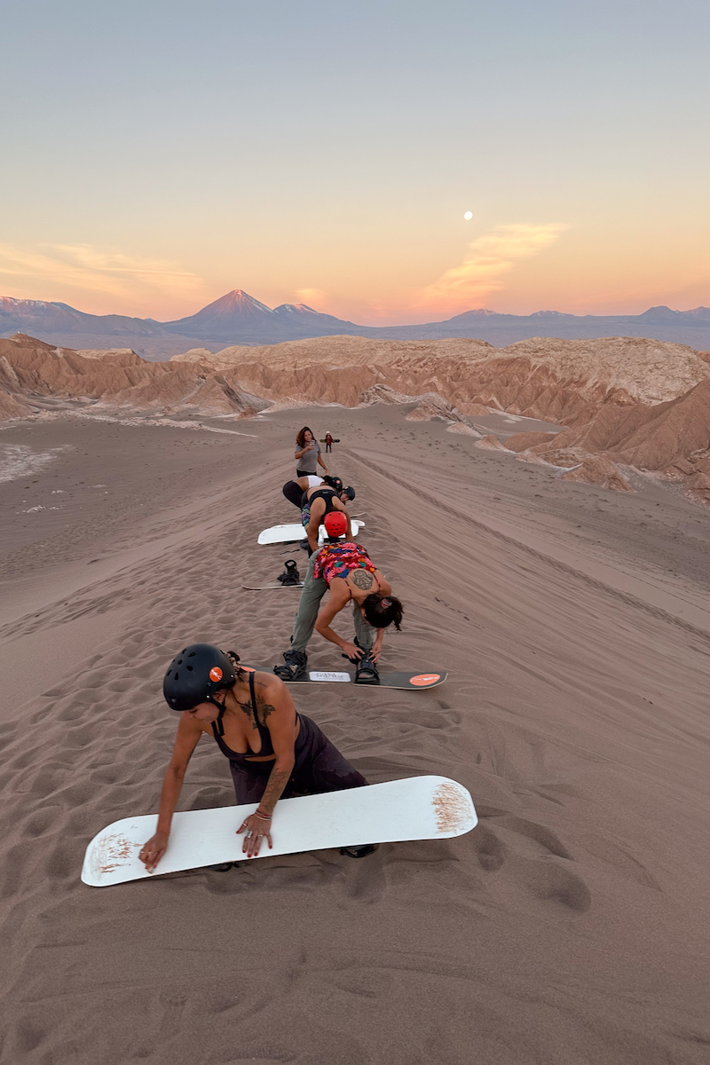 Sandboarding in Chile at Valle de la Muerte (Death Valley) • Jetset Jansen